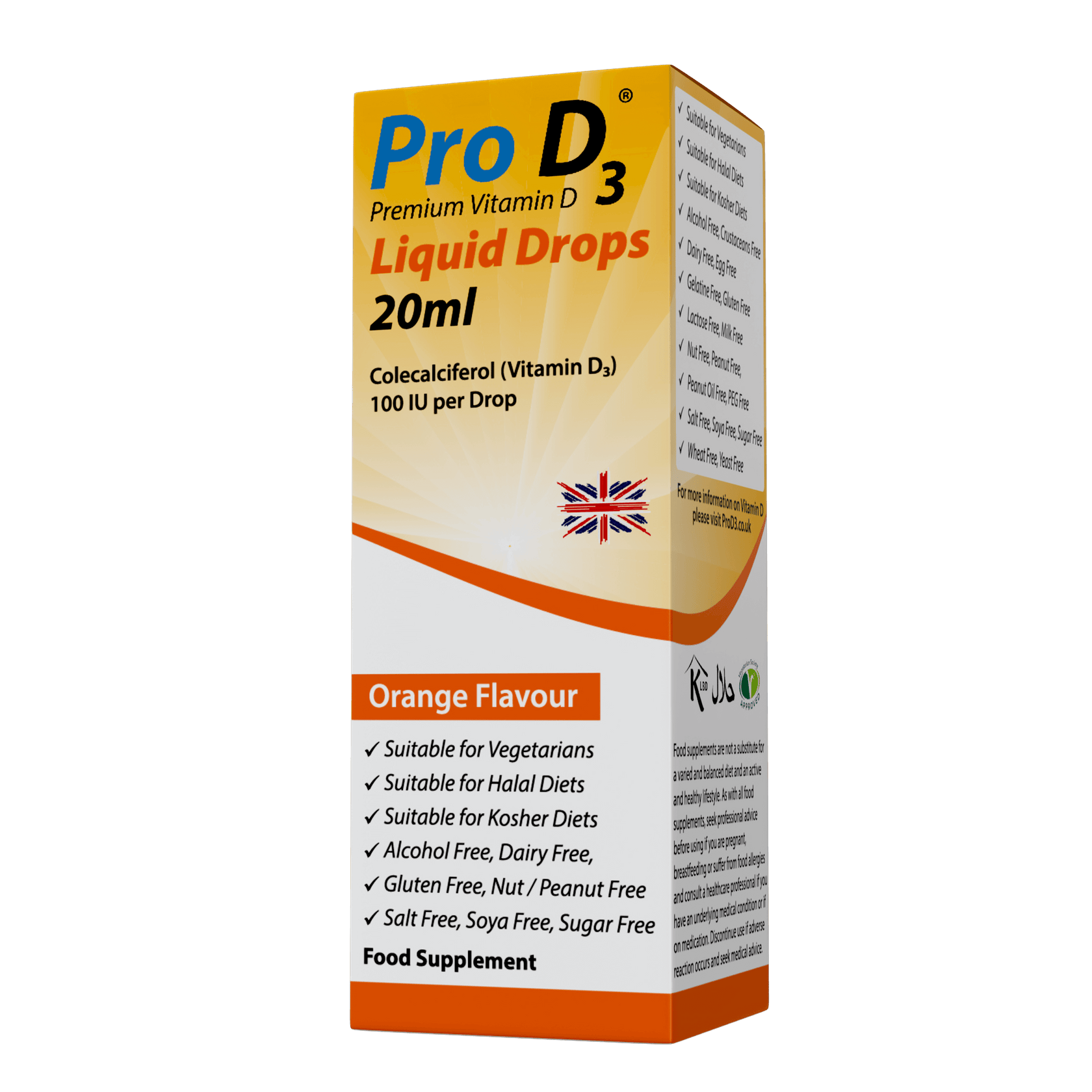Pro D3 Liquid Drops 20ml | Vitamin D3 Products | Pro D3