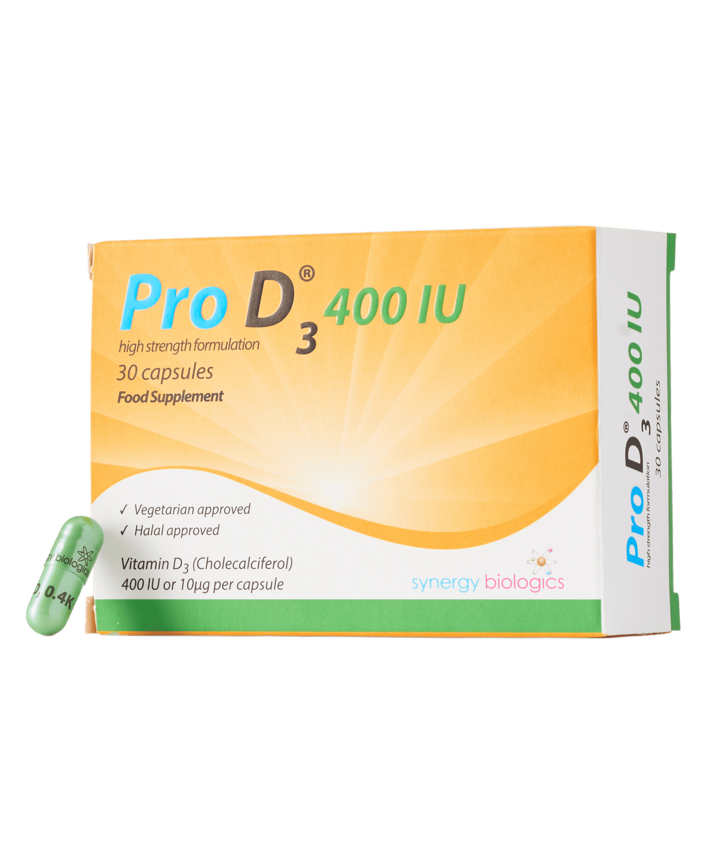 Pro D3 400 IU - Recommended Essential Daily Vitamin D Capsules | UK