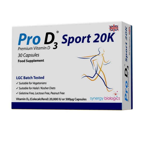 Pro D3 Sport 20K - LGC Approved Weekly Vitamin D Capsules